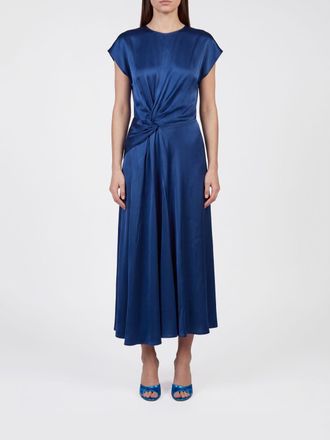Victoria Beckham Asymmetrisches Midi-Kleid Aria mit geraffter Taille