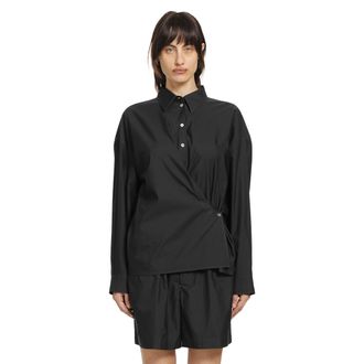 Christophe Lemaire Straight Collar Twisted Shirt