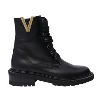 Via Roma 15 Schwarze Stiefel - - Shoes - Damen - Schwarzk - 36 EU