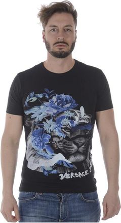 Versace Jeans Couture Homme, Tops, Multicolore, Taille: L Print 19 Extraslim MC