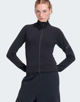 adidas adidas Performance - Soft Lux - Veste de surv&ecirc;tement ajust&eacute;e - Noir