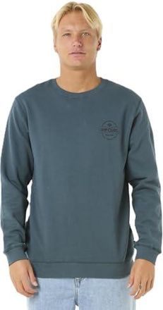 Rip Curl Sweat-shirt Stapler Crew pour homme, Nuit de pin, L