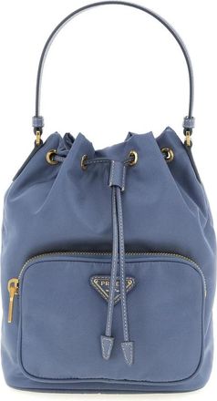 Prada Nylon Beutel mit Kordelzug - - Bags - Damen - Blau - ONE SIZE