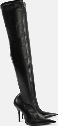 Balenciaga Overknee-Stiefel Avenue aus Leder