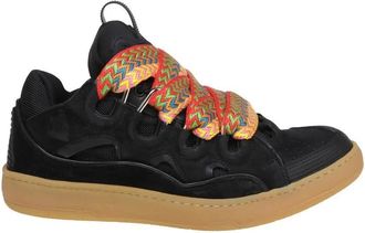 Lanvin Low-Top Sneaker - Curb Sneakers In Leather And Suede - Gr. 36 (EU) - in Schwarz - f&uuml;r Damen