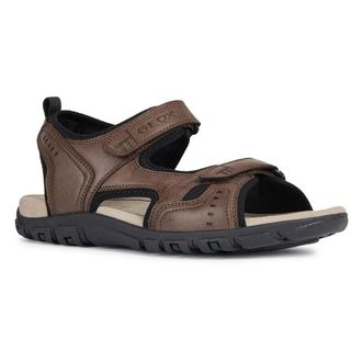 Geox Uomo Strada A Sandalen mit offener Zehenpartie für Herren, Braun (Coffee C6009), 39 EU