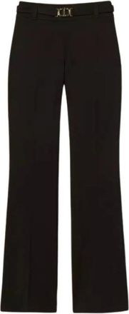 Twinset Femme, Pantalons, Noir, Taille: 44 FR Pantalons flare avec boucle Oval T