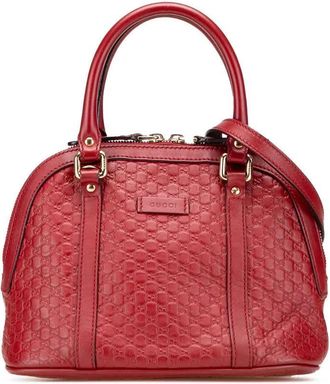 Gucci Hobo Bags - Mini Microguccissima Dome Satchel - Gr. unisize - in Rot - für Damen
