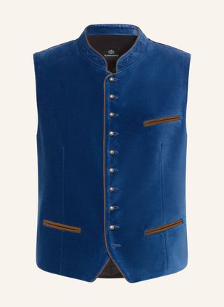 Hammerschmid Hammerschmid Trachtenweste Albrecht Aus Samt blau