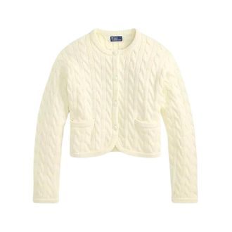 Polo Ralph Lauren Damen, Strickwaren, Wei&szlig;, MGr&ouml;&szlig;e