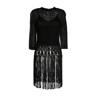 Zimmermann Schwarzer Strickpullover Aw23 - - Dresses - Damen - Schwarzk - M