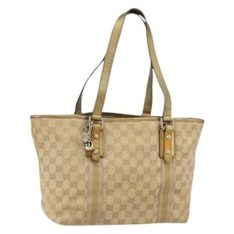 Gucci Pre-owned Canvas Tote Bag - - Pre-owned - Damen - Beige - ONE SIZE