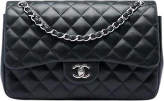 Chanel Pre-owned Sac Bandouli&egrave;re Double Flap - Femme - Pre-owned - Noir - Taille: ONE Size