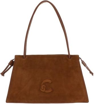 Coccinelle Cuir sac à épaule Dulse Suede Shoulderbag Cognac/Cognac marron clair