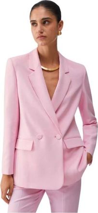 Liu Jo Femme, Vestes, Rose, Taille: 38 FR Belted Blazer