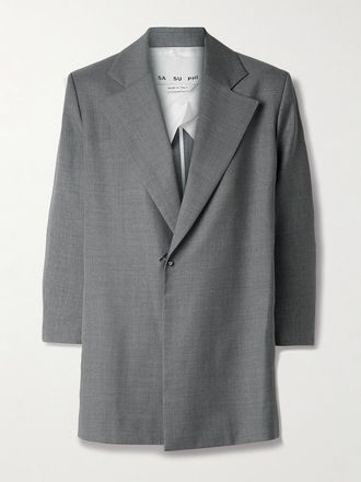 SA SU PHI Benni Blazer Aus Wolle - Grau