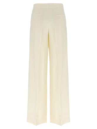 Brioni Womens White Wool Casual Pants