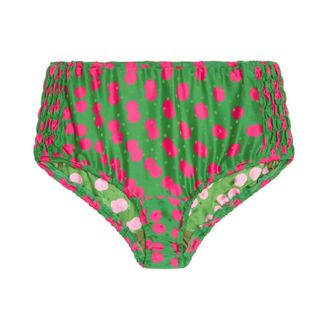 Dries Van Noten Femme, Shorts, Vert, Taille: 38 FR Jacquard Micro Shorts