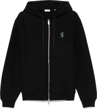 Burberry Hoodie mit Logo-Stickerei - Schwarz