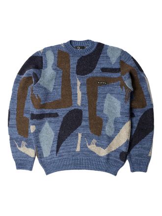 by Parra pull en maille - Bleu