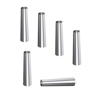 Metaltex 6er Set Schillerlocken-Formen Edelstahl - F&uuml;r Schaumrollen und mehr