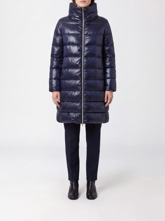 Herno Langer Daunenmantel aus gestepptem Nylon mit Stehkragen und Daunenf&uuml;llung