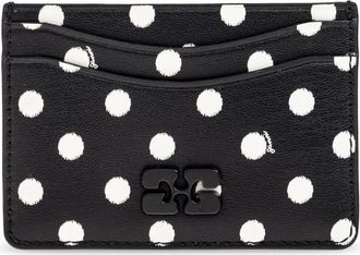 Ganni Femme, Accessoires, Noir, Taille: ONE Size Bou Card Holder with Dots