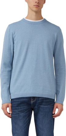 s.Oliver Fein gestreifter Pullover mit Crew Neck und abgesetzten B&uuml;ndchen