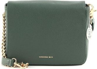 Mandarina Duck Mellow Leather Hanting Bag, Sac à bandoulière en Cuir Femme, Vert forêt, Einheitsgröße