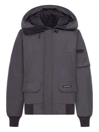 Canada Goose Gef&uuml;tterte Jacke mit Logo-Patch - Grau