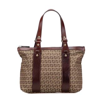 Fendi Sac cabas Fendi Pre-owned &agrave; imprim&eacute; - Femme - Pre-owned - Brun - Taille: ONE Size