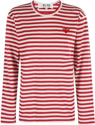 Comme Des Gar&ccedil;ons Femme, Tops, Rouge, Taille: M T-Shirt Emblem