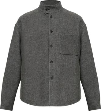Giorgio Armani Stehkragen-Jacke - - Jackets - Herren - Grau - L