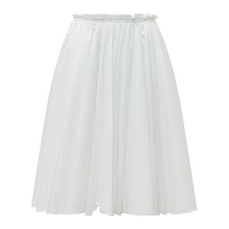 Ami Midi Glockenrock - - Skirts - Damen - Wei&szlig; - M