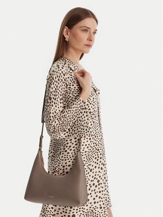 Calvin Klein Handtasche Foil Logo Conv Shoulder Bag LV04F3272G Beige