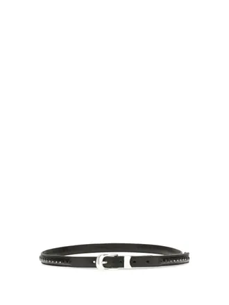 Our Legacy Studded Calf Leather Belt - Black