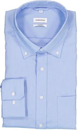 Seidensticker Seidensticker Herren Hemd blau Baumwolle