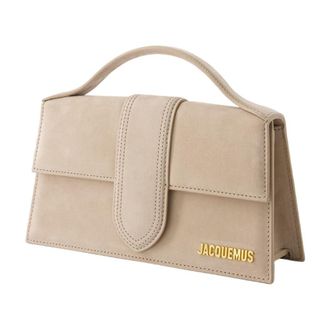 Jacquemus Womens Le Grand Bambino - Jacquemus Leather Beige Cowhide Bags Handbags-Purses