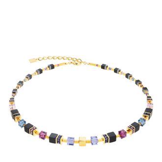 Coeur de Lion Halskette - GeoCUBE Precious Classic Halskette Blue Moon - Gr. unisize - in Schwarz - f&uuml;r Damen