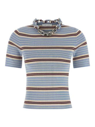 Paco Rabanne T-Shirt - Bleu Clair