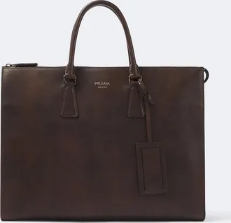 Prada Aktentasche aus Leder