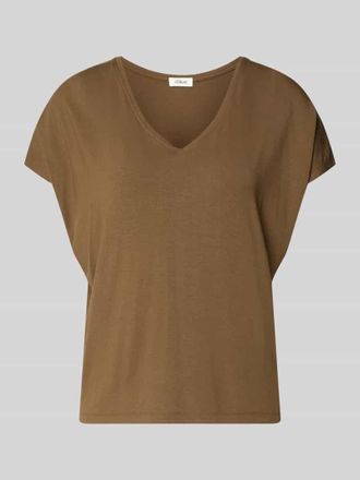 s.Oliver Red Label Relaxed Fit T-Shirt aus Viskose-Mix