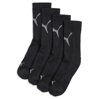 Puma Lot de 2 paires de chaussettes mi-hautes de running Unisexe, V&ecirc;tements, Noir, 43-46
