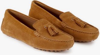 Geox Mocassins en cuir su&eacute;d&eacute; avec semelle adh&eacute;rente