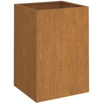 vidaXL Vidaxl - Jardini&egrave;re en acier corten 52x48x75 cm - Design rouill&eacute; pour ext&eacute;rieur - Solution durable pour plantes et fleurs