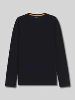 Boss Orange by Hugo Boss Regular Fit Langarmshirt mit Waffelstruktur Modell TEMPESTO