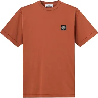 Stone Island Homme, Tops, Orange, Taille: 2XL Tshirt