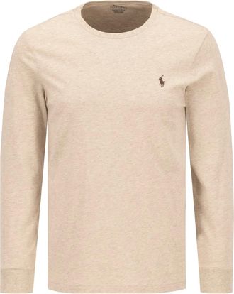 Polo Ralph Lauren Herren Longsleeve grau Baumwolle Slim Fit