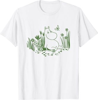 Moomin Moomintroll entspannt sich im Garten T-Shirt