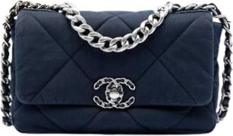 Chanel Pre-owned 19 Flap Bag - Femme - Pre-owned - Bleu - Taille: ONE Size